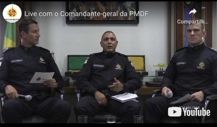 Comandante Geral da PMDF - Saiba o que rolou na Live - Blog do Candango